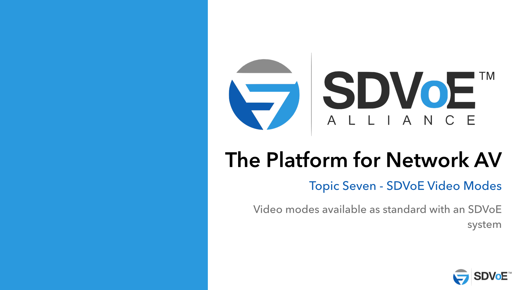 SDVoE Academy: All courses